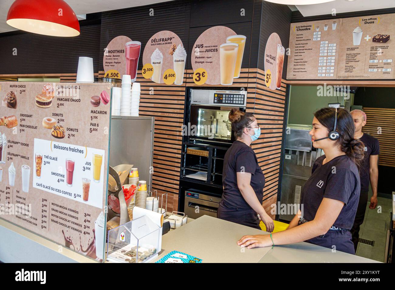 Cannes France,Le Suquet old quarter,Rue Felix Faure,McDonald's fast ...