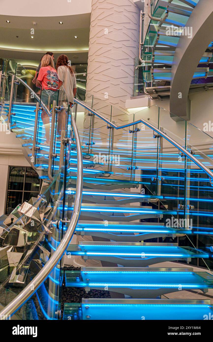 Atrium lighted staircase hi-res stock photography and images - Alamy