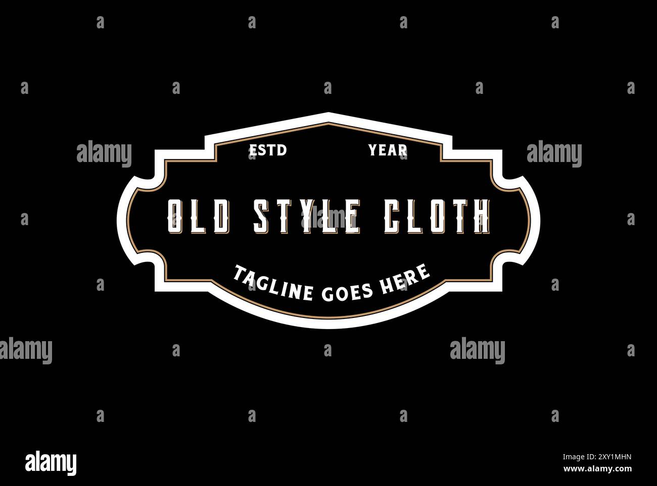 Classic Vintage Retro Label Badge for Cloth Apparel Logo Design Vector ...