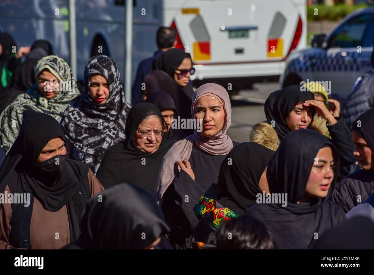 Shia woman is seen during Arbaeen procession. The 16th annual Arbaeen ...