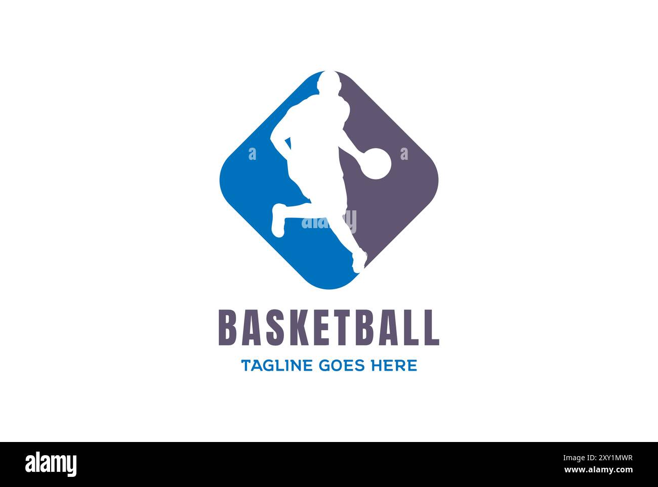 Man Male Silhouette Dribbling for Basketball Team Sport Club or League ...