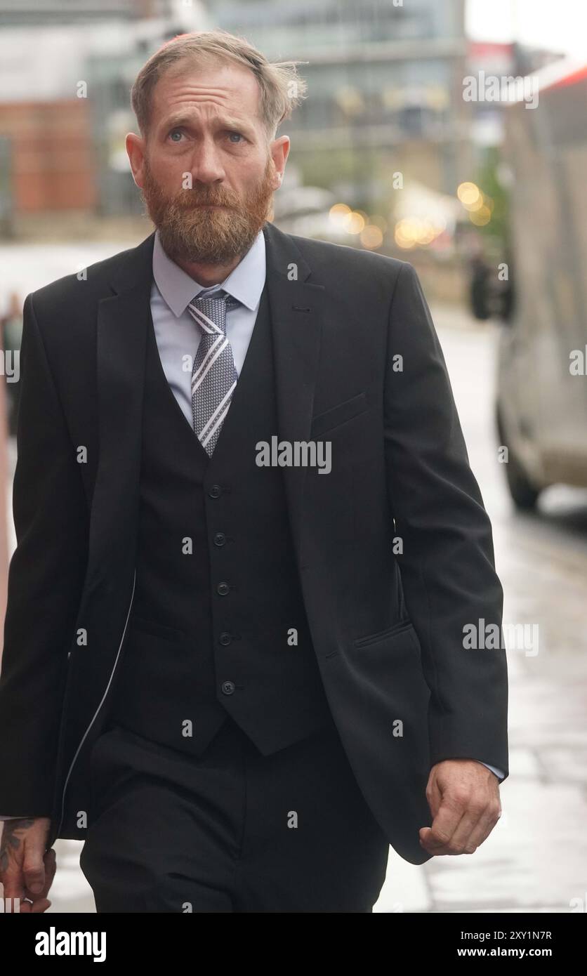 Daniel Graham leaving Newcastle Crown Court after a hearing in the case ...