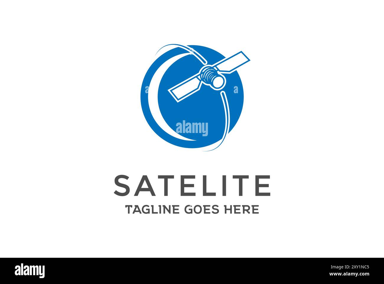 Simple Modern Planet Earth with Satellite for Space Technology or ...