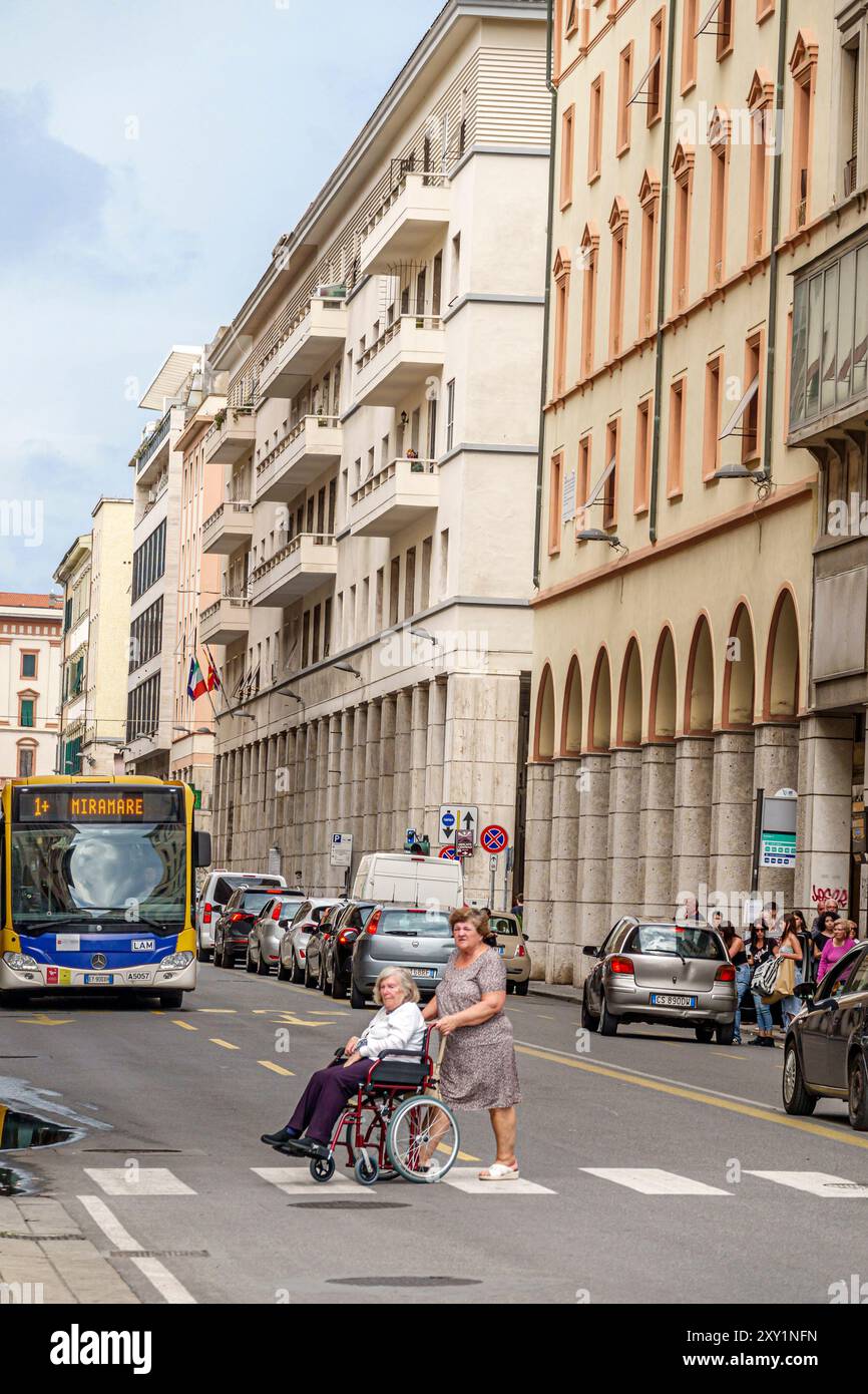 Livorno Italy,Piazza del Municipio,Via Grande,public transportation,bus ...