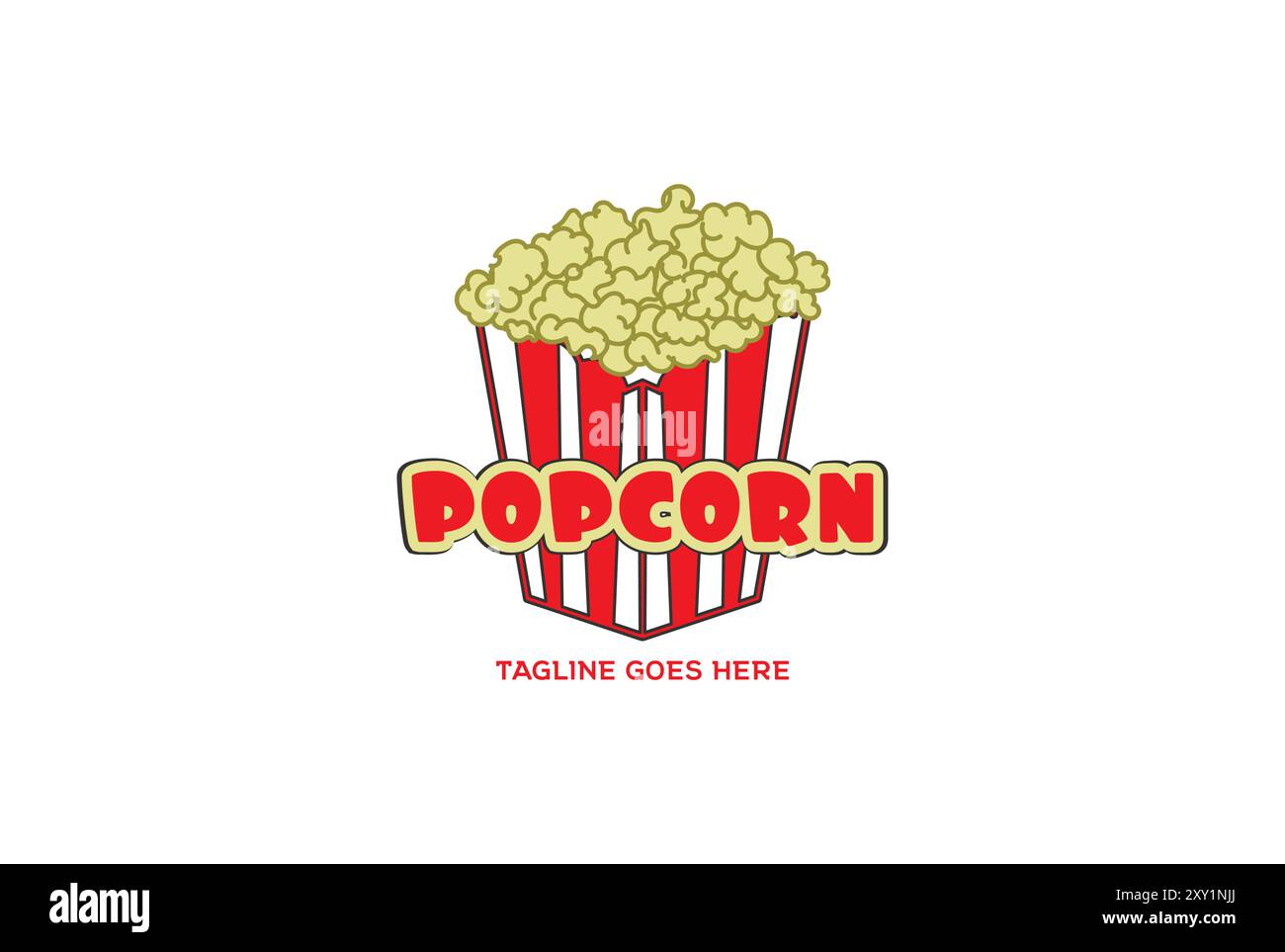 Movie popcorn logo icon Cut Out Stock Images & Pictures - Alamy