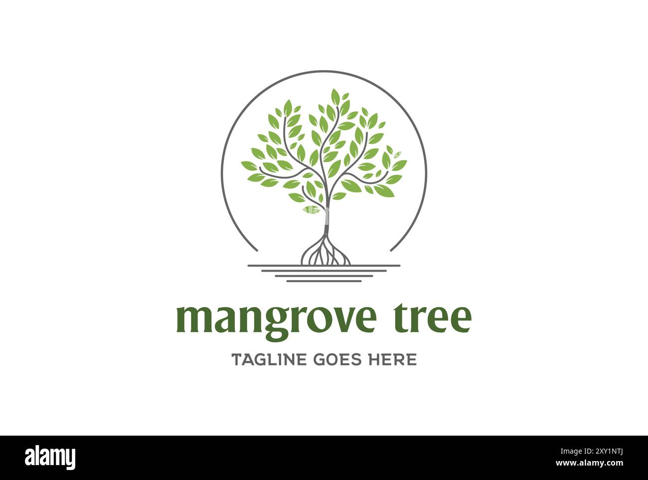 Modern Green Mangrove Plant Tree for Garden Park Conservation Logo ...