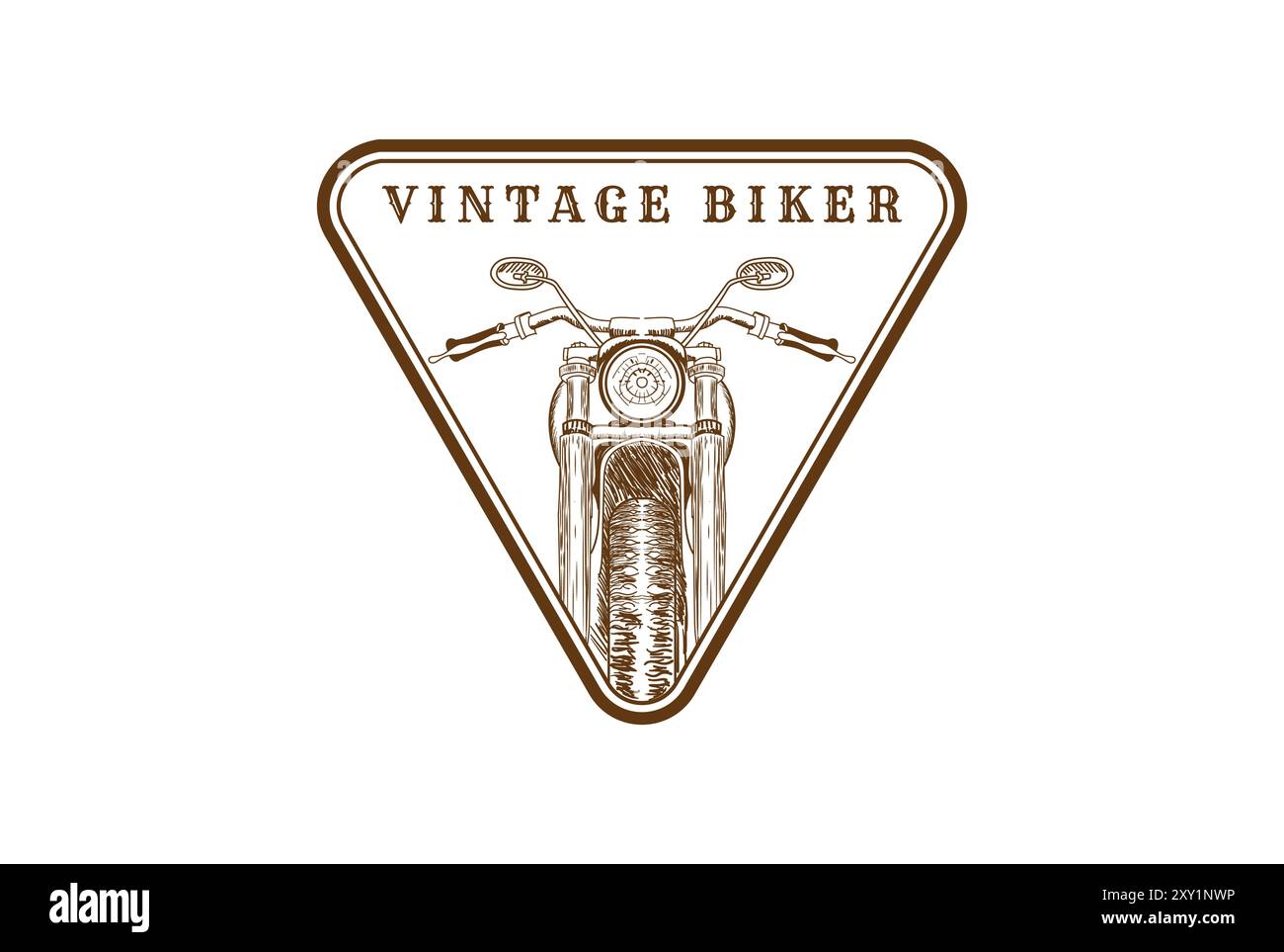 Retro Vintage Harley Davidson Motorcycle for Biker Club Logo Design Vector Stock Vector Image ...