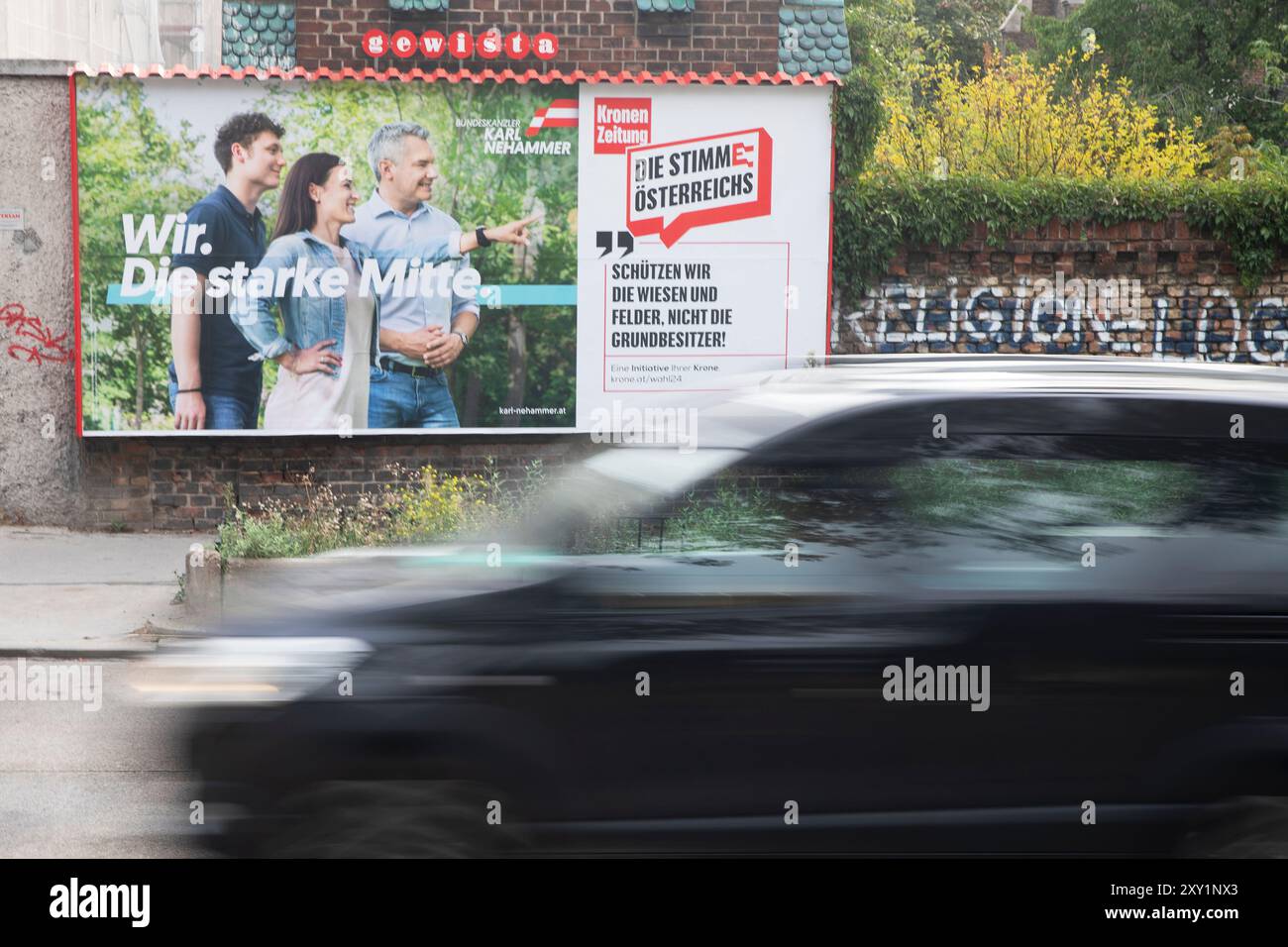 AUSTRIA; VIENNA; 20240827; Poster for the upcoming Austrian National ...