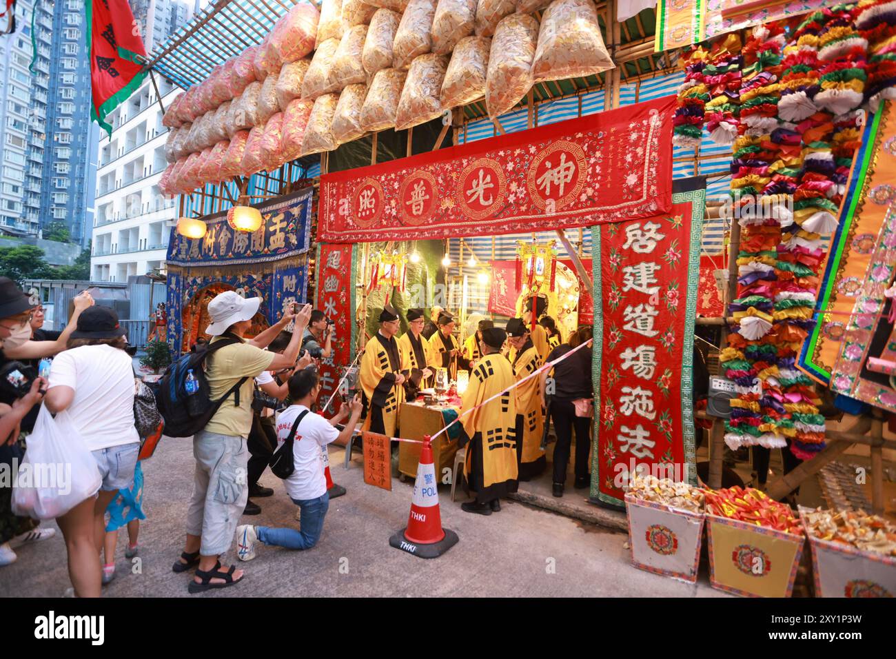 Matshed theatre at SOHO street in Central, Hong Kong is set up for ...
