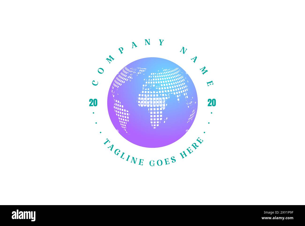 Modern World Globe Earth Map for Nation Unity Logo Design Vector Stock ...