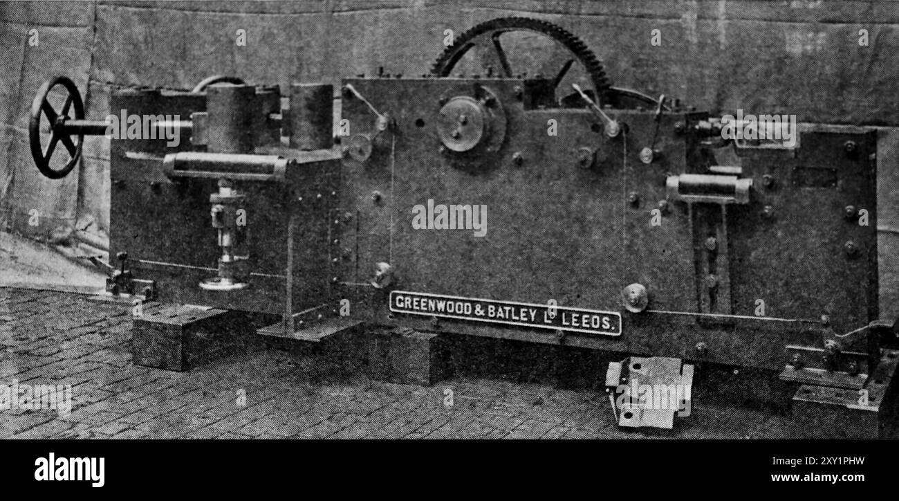 A Greenwood and Batley (Leeds, England) combined bending, straightening ...
