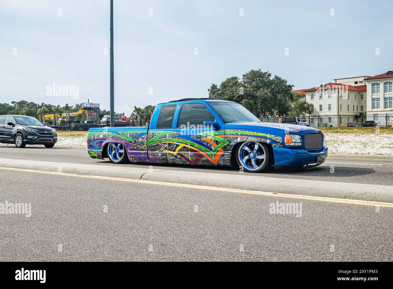 Gulfport, MS - October 05, 2023: Wide angle front corner view of a ...