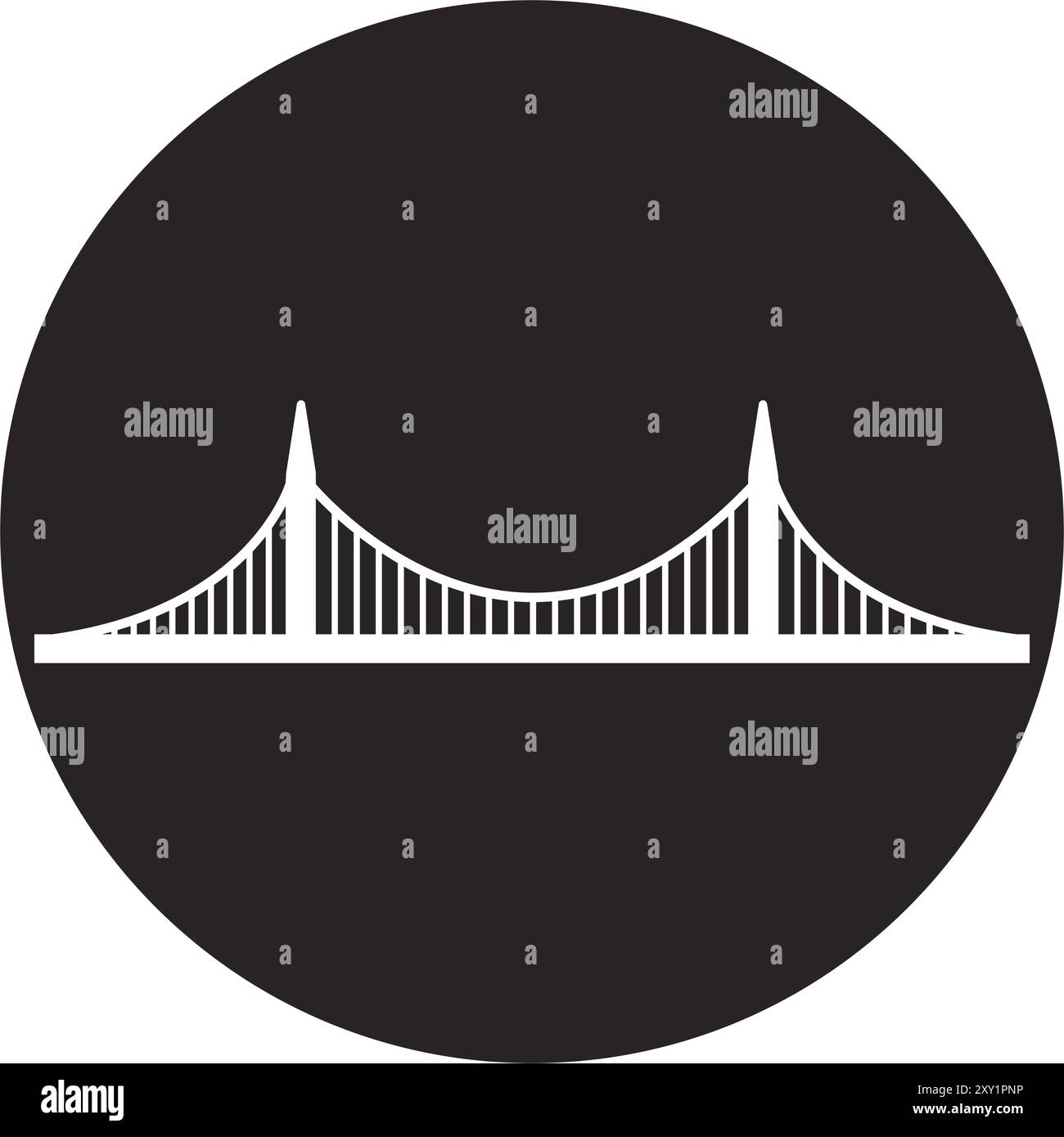vector simple design bridge icon Stock Vector Image & Art - Alamy