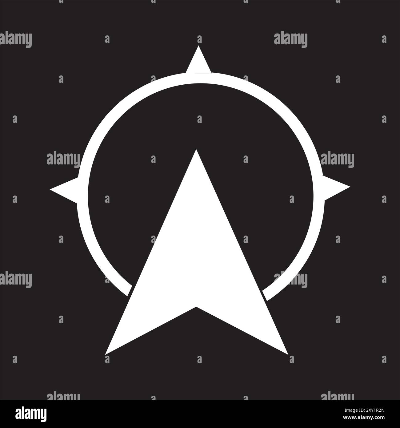 Compass direction geography instrument Black and White Stock Photos ...