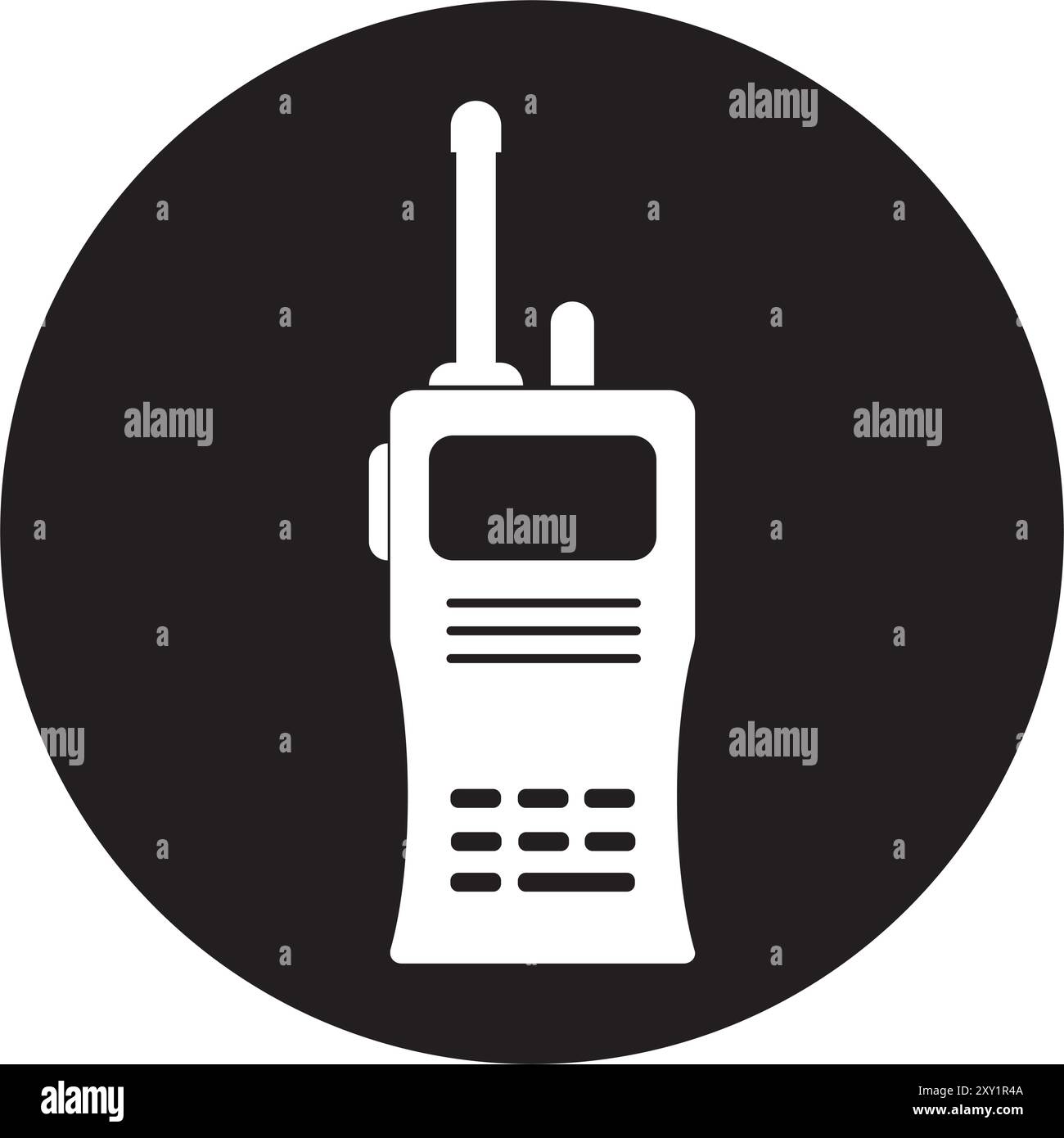 walkie talkie icon vector illustration logo design Stock Vector Image ...