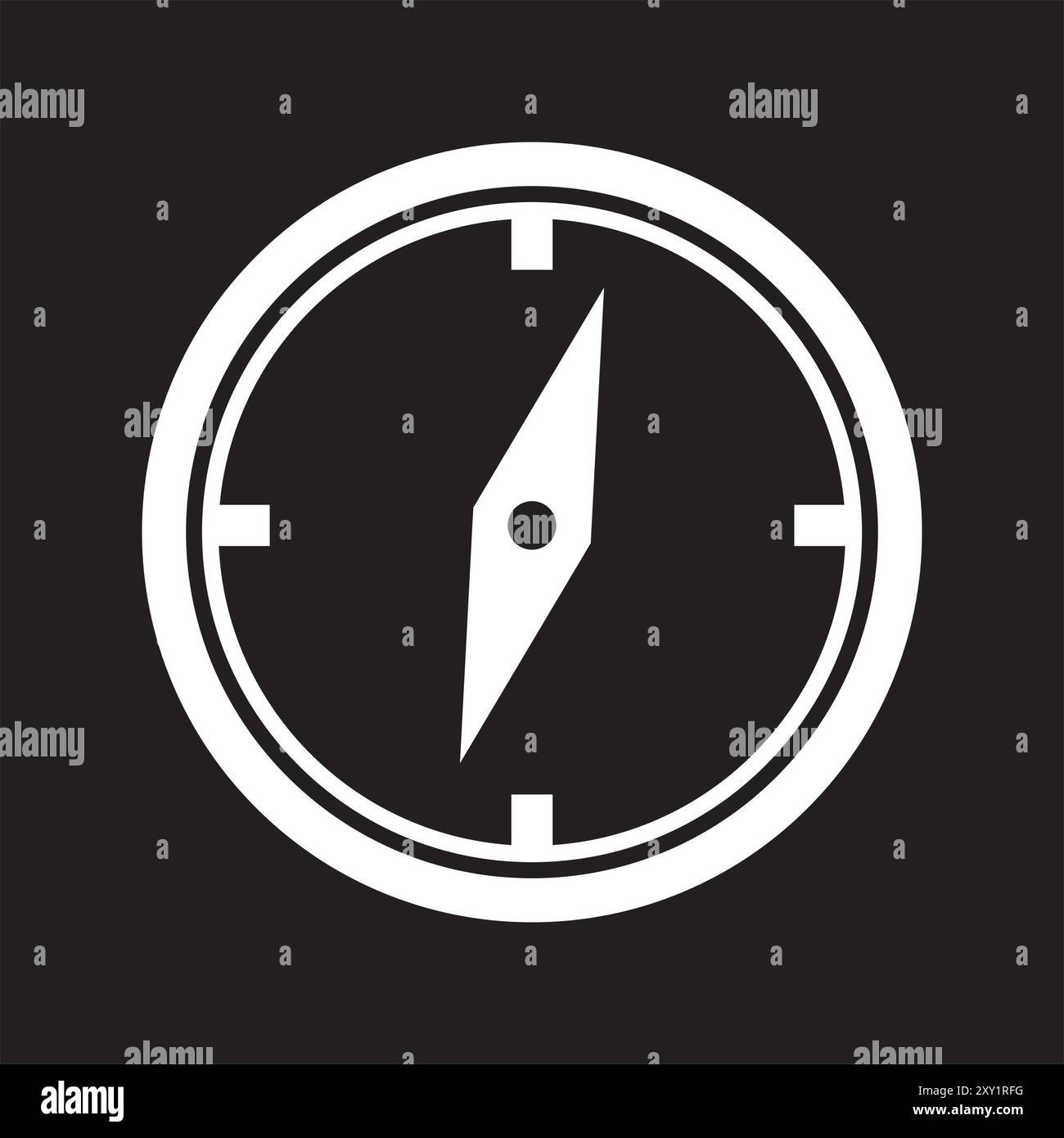 Compass Icon Vector Simple Design Illustration Stock Vector Image And Art Alamy