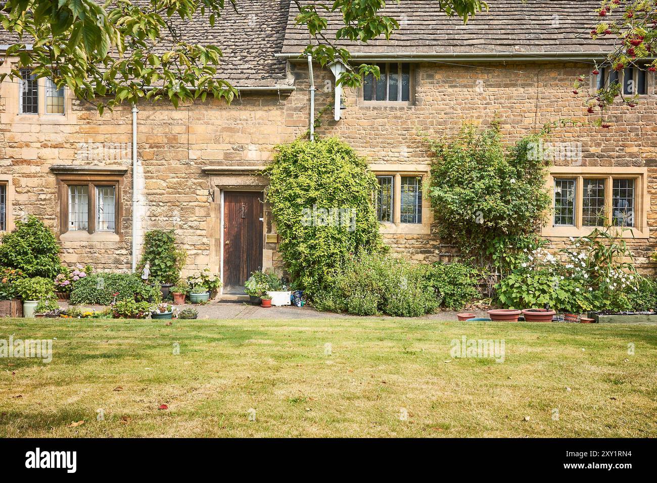 Lord Burghley's Hospital, now a charity providing terraced cottage ...