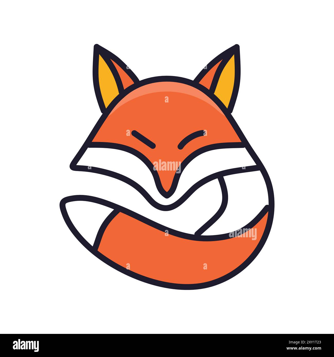 Cute fox illustration. This simple yet charming fox illustration ...