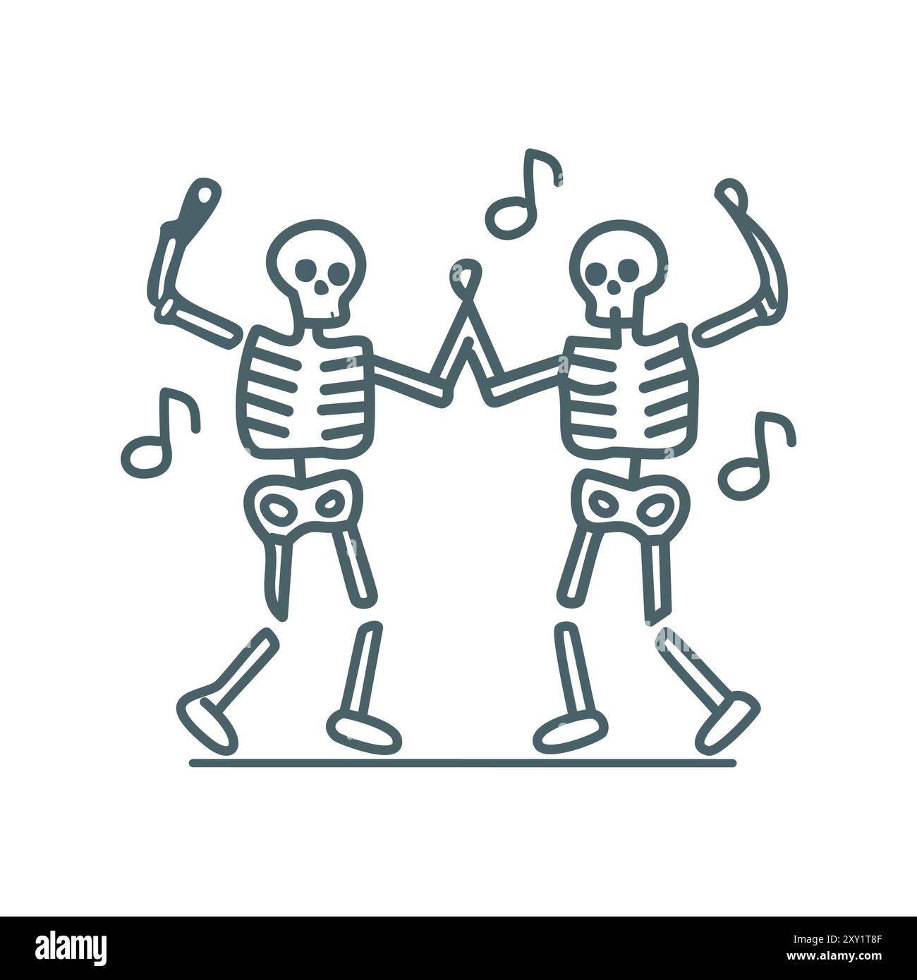 Funny dancing cartoon musical notes hi-res stock photography and images ...