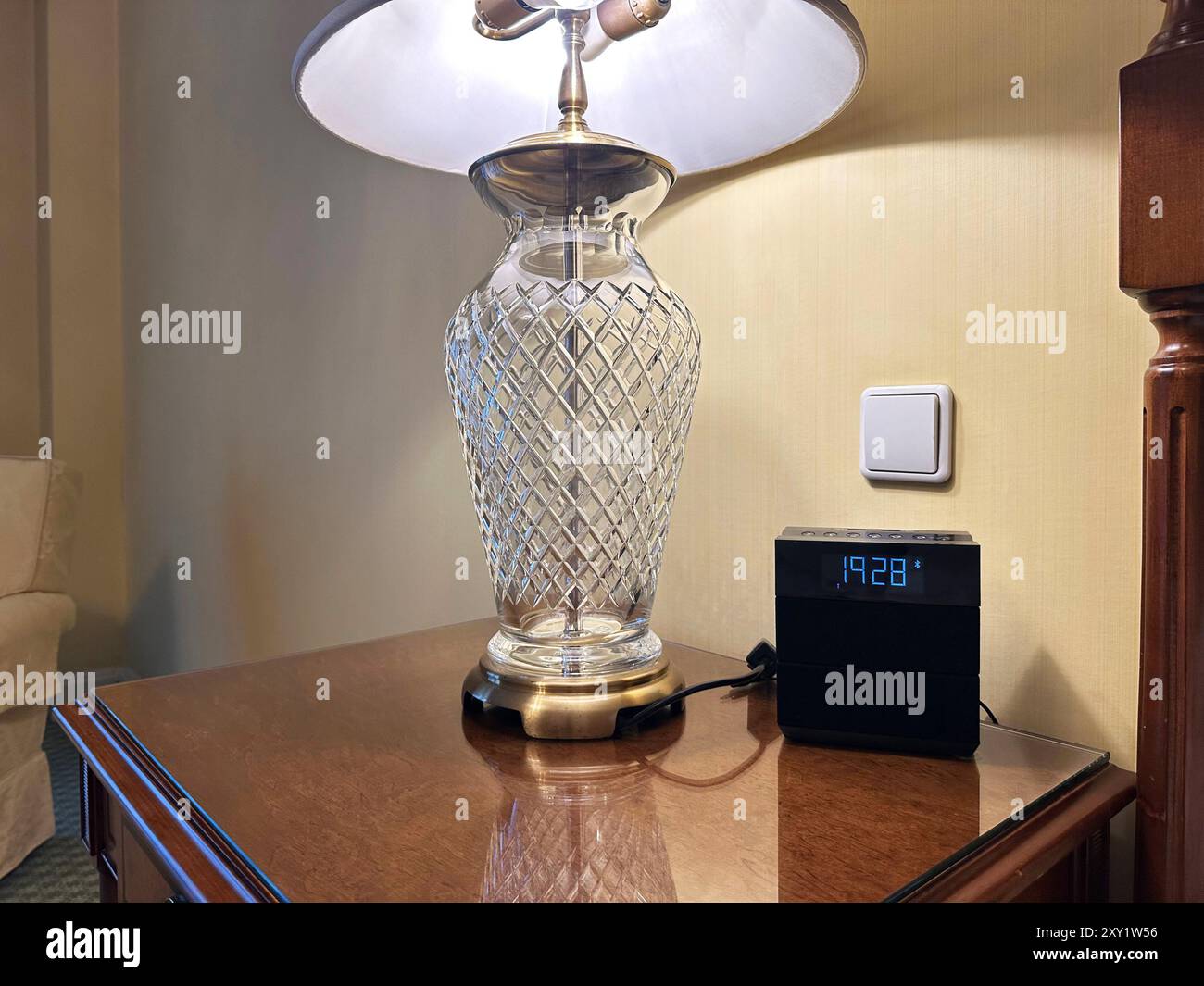 Bedside lamp digital clock hi-res stock photography and images - Alamy