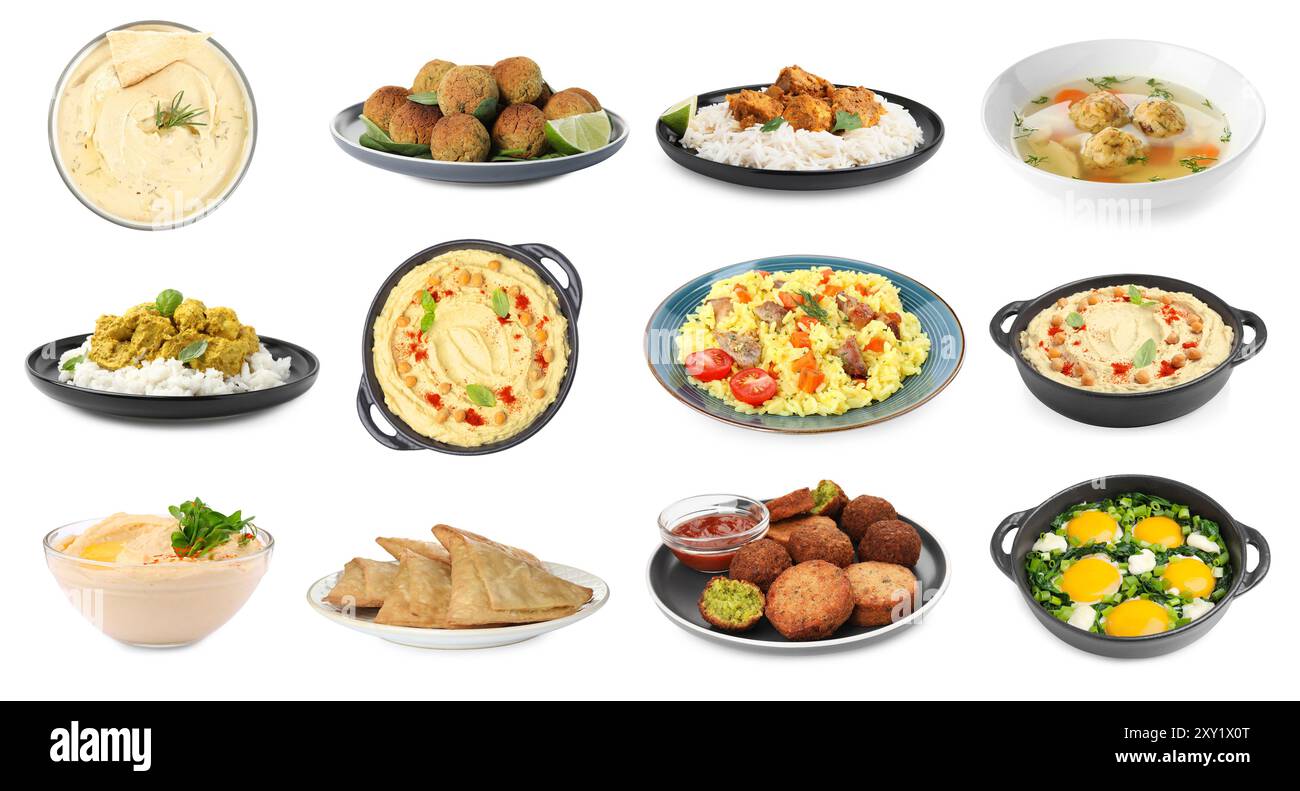 Collection various traditional dishes Cut Out Stock Images & Pictures ...