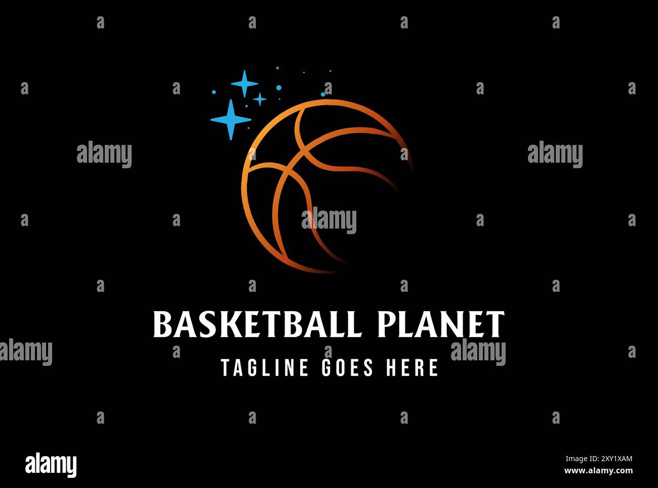 Modern Basketball Planet World Global for Sport Club Logo Design Vector ...