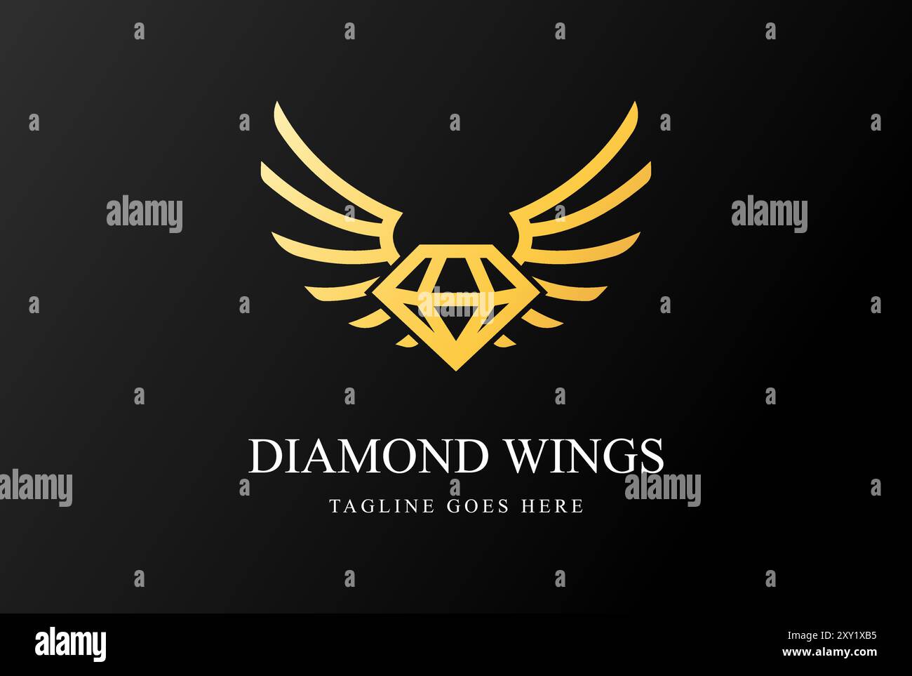 Golden ring jewellery logo Stock Vector Images - Alamy