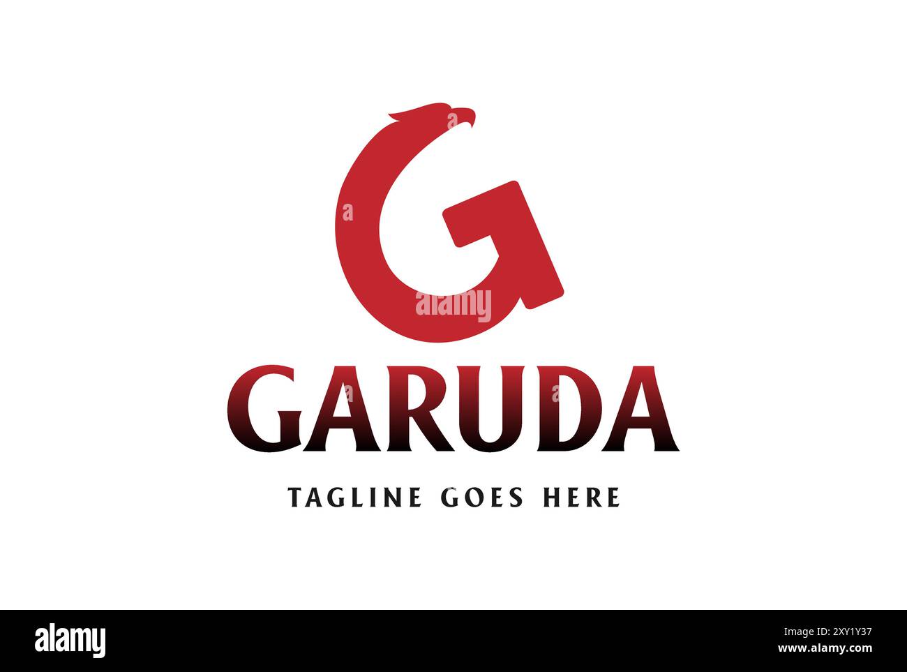 Initial Letter G for Garuda Indonesian Bird Mascot Logo Design Vector ...