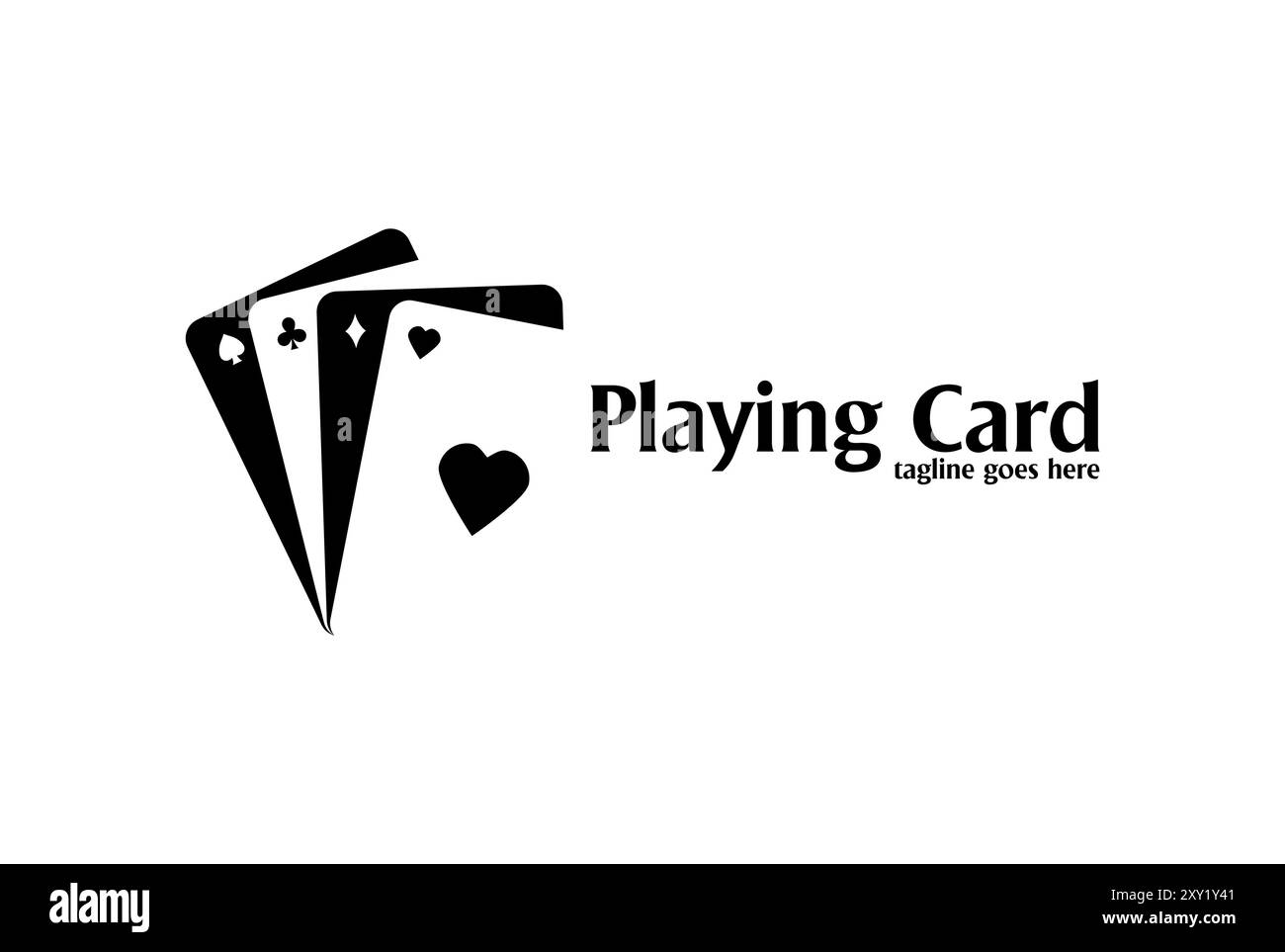 Simple Minimalist Vintage Poker Playing Card for Gamble Bet Casino ...
