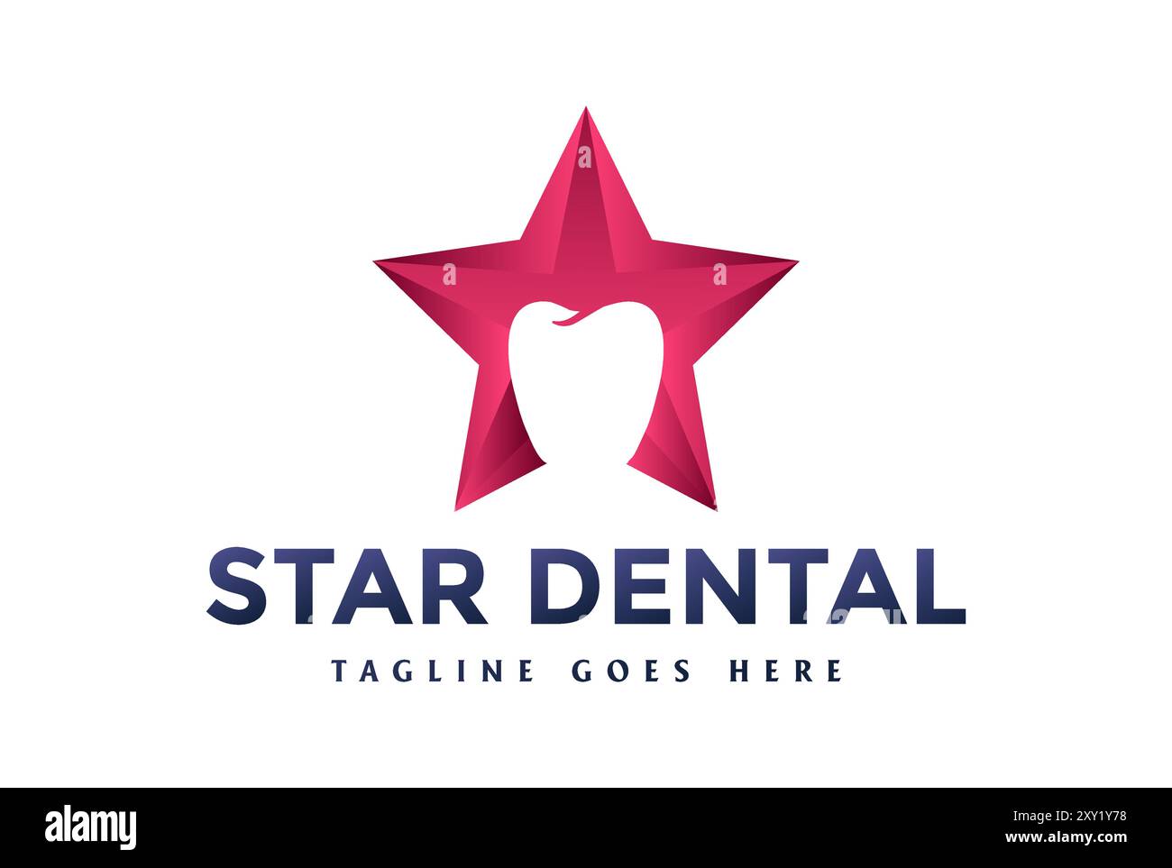 Modern Colorful Star Tooth for Dental or Dentist Logo Design Vector ...