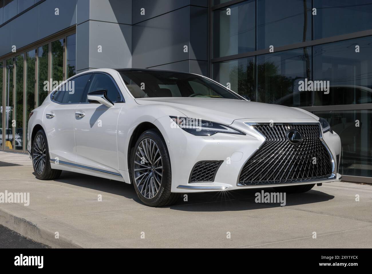 Indianapolis - August 25, 2024: Lexus LS 500 display at a dealership ...