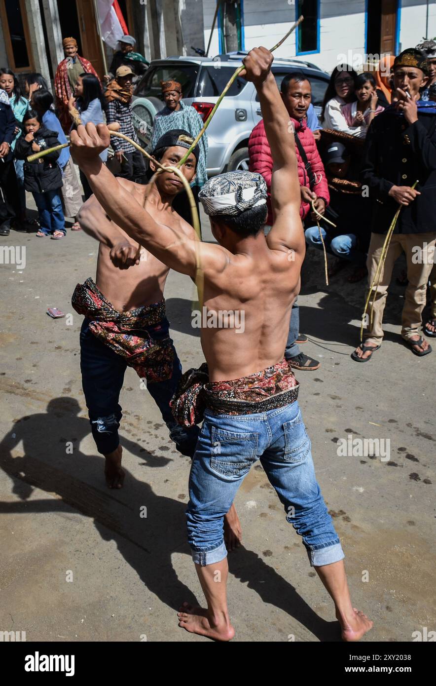 Malang, East Java, Indonesia. 27th Aug, 2024. Two Tenggers tribesmen ...