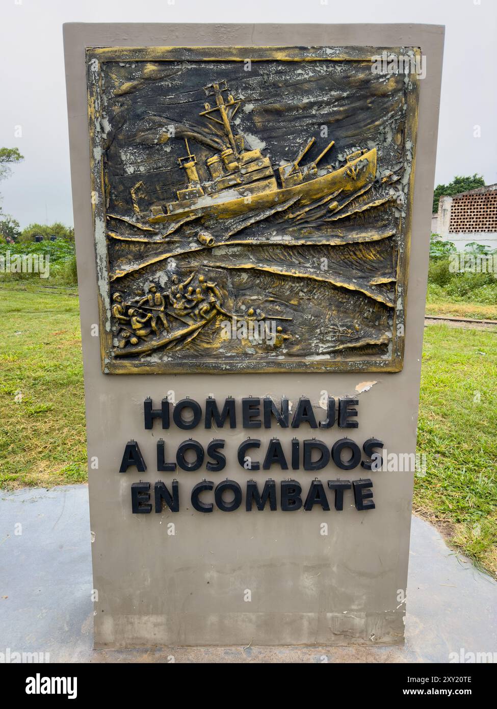 A memorial to the Malvinas War in San Jose de Metan, Argentina. This ...