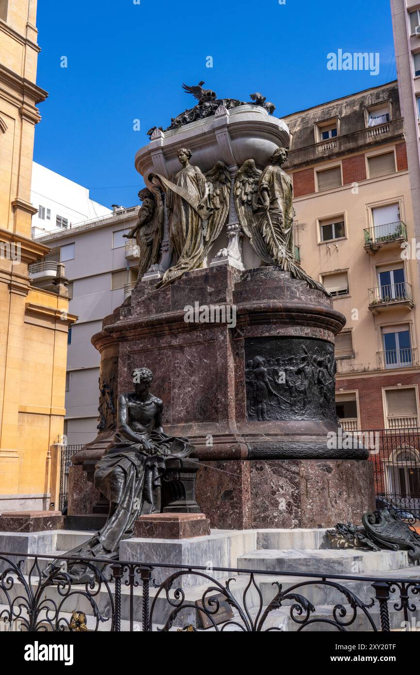 The tomb of revolutionary General Manuel Belgrano in the atrium of the ...