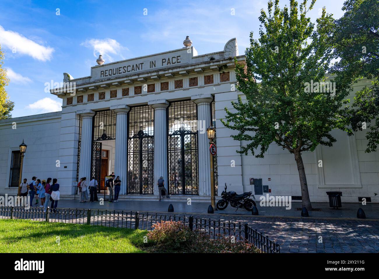 Entrance to the Recoleta Cemetery in the Recoleta Barrio of Buenos ...