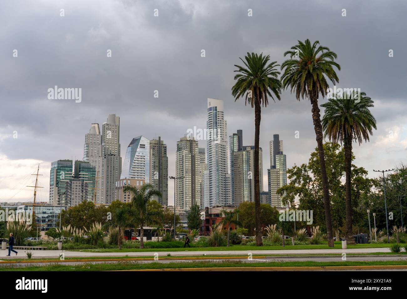 Skyline of Puerto Madero, including the Alvear Tower, the tallest ...