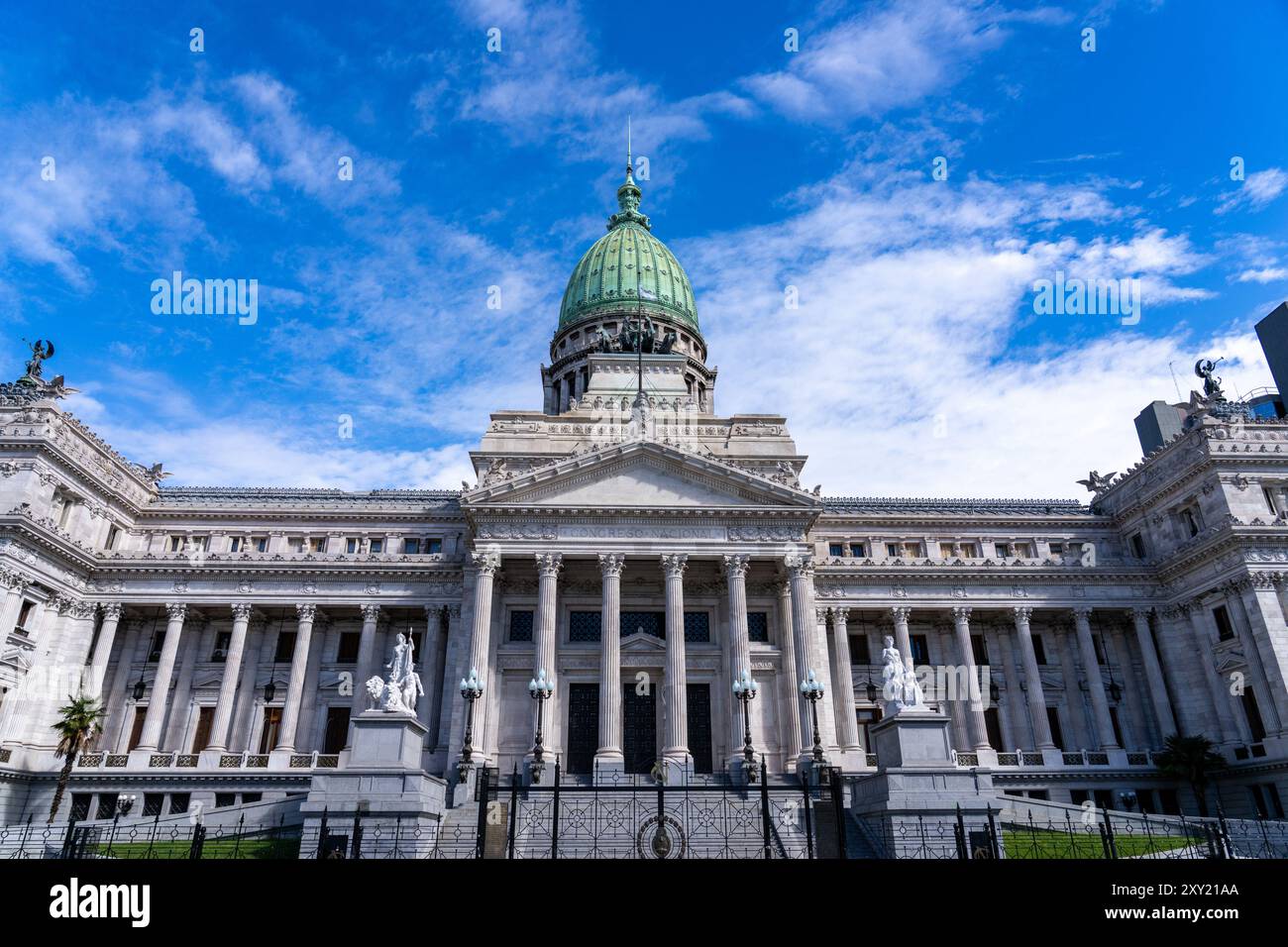 The facade of the Argentine National Congress Building in Buenos Aires ...