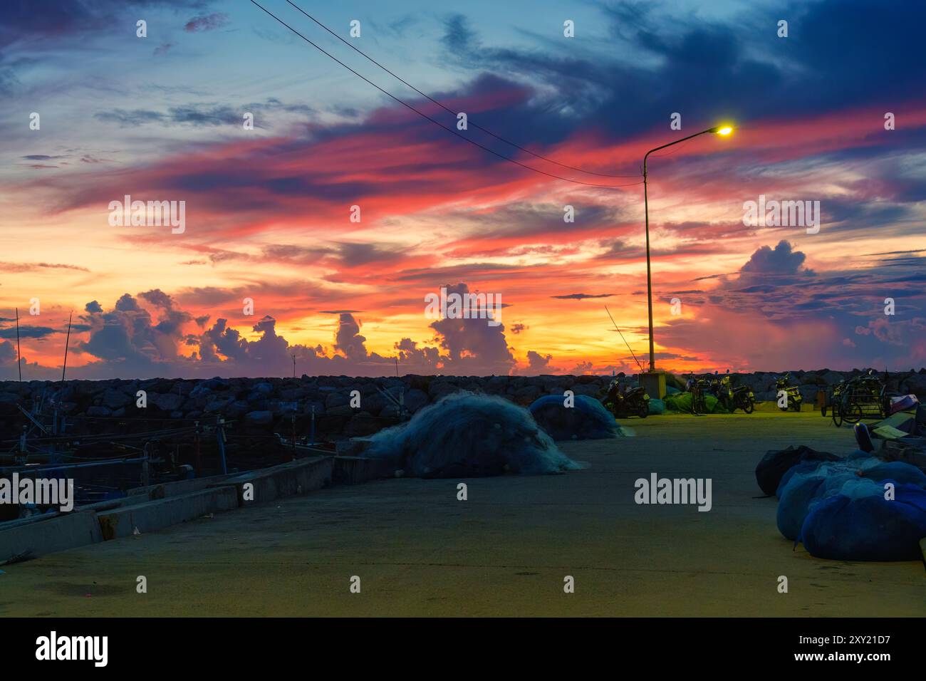 Jetty in fishing village hi-res stock photography and images - Alamy