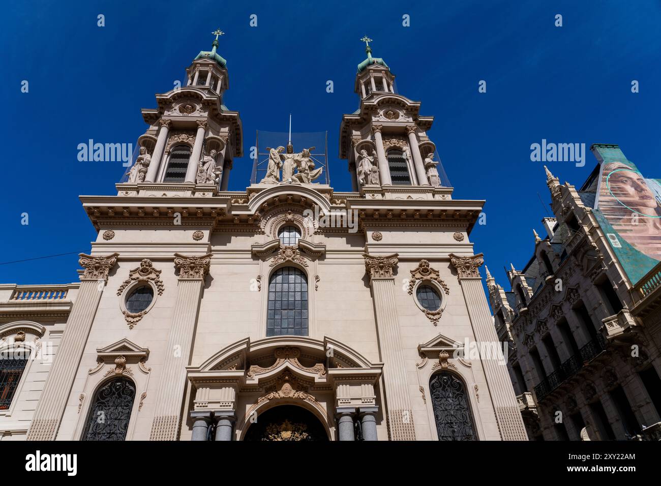 Basilica of San Francisco in the Microcentro of Buenos Aires, Argentina ...