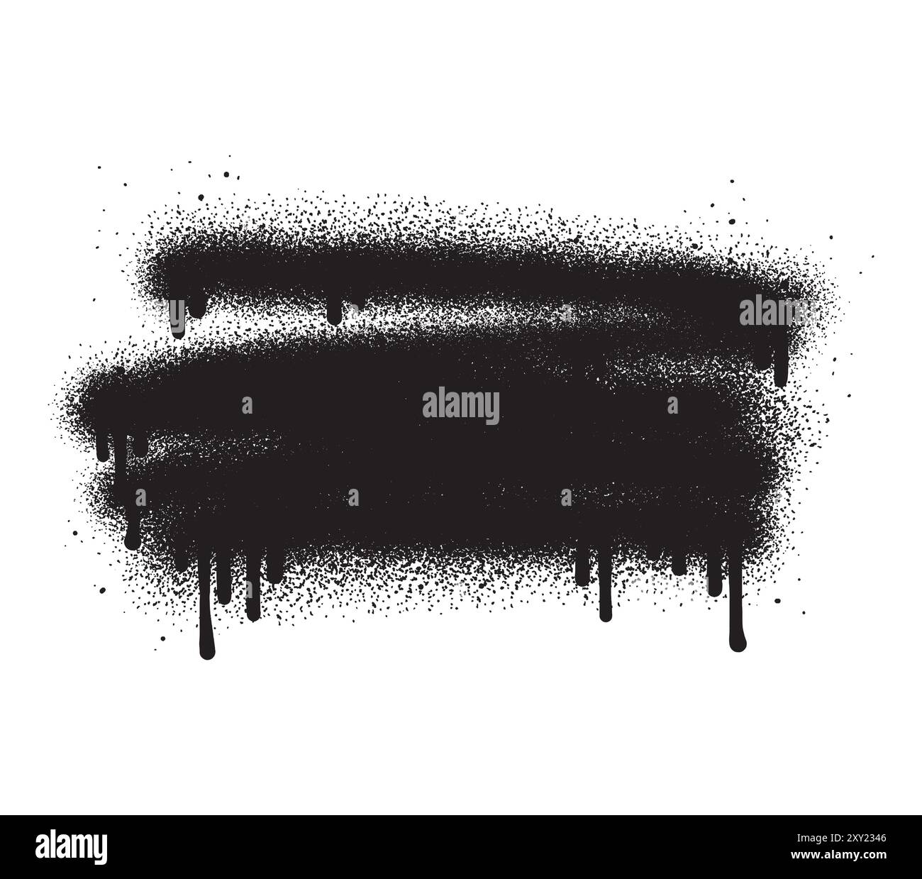 Spray Paint Abstract Vector Elements isolated on White Background ...