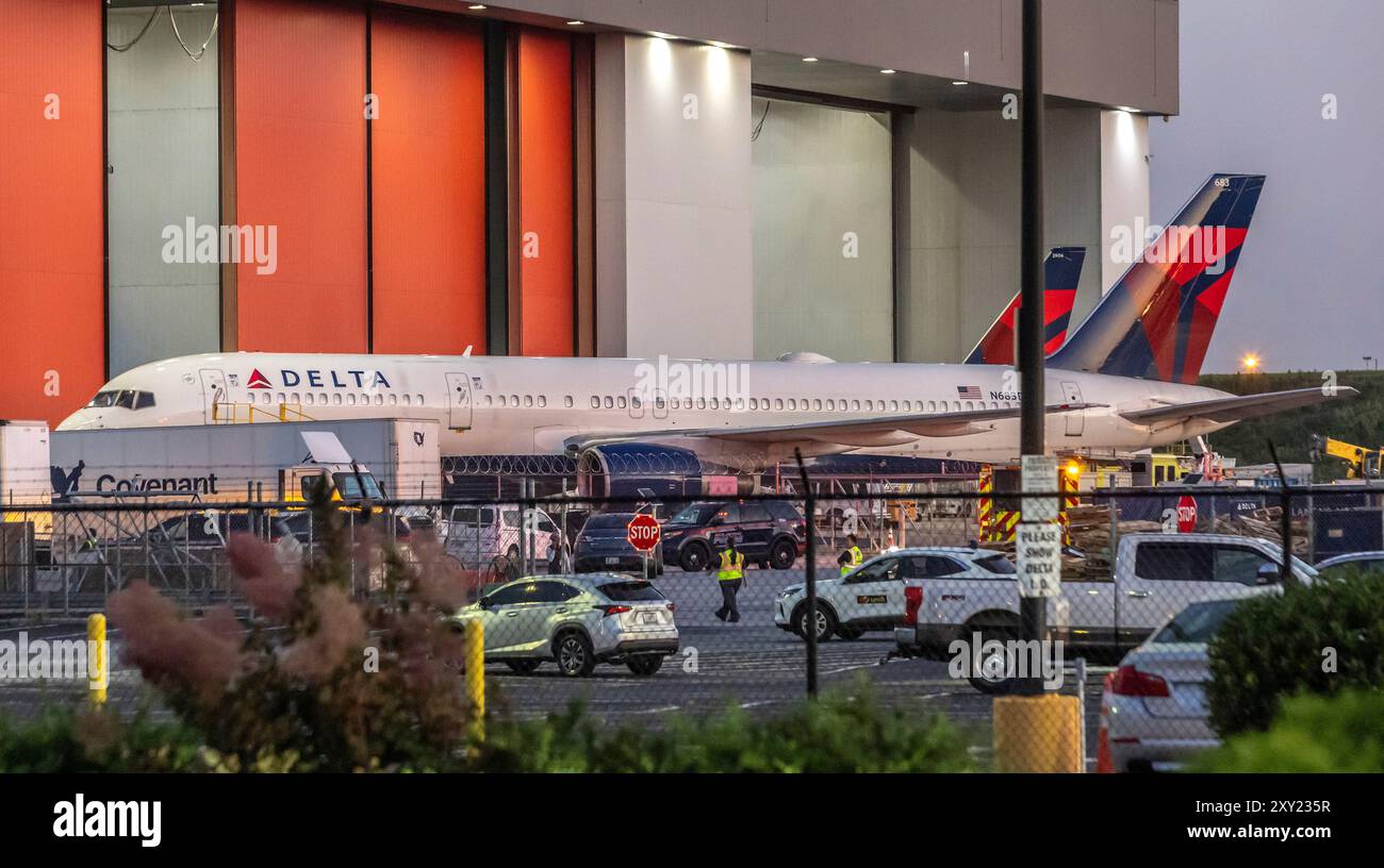 Multiple Atlanta Fire Rescue Department units and police park outside a ...