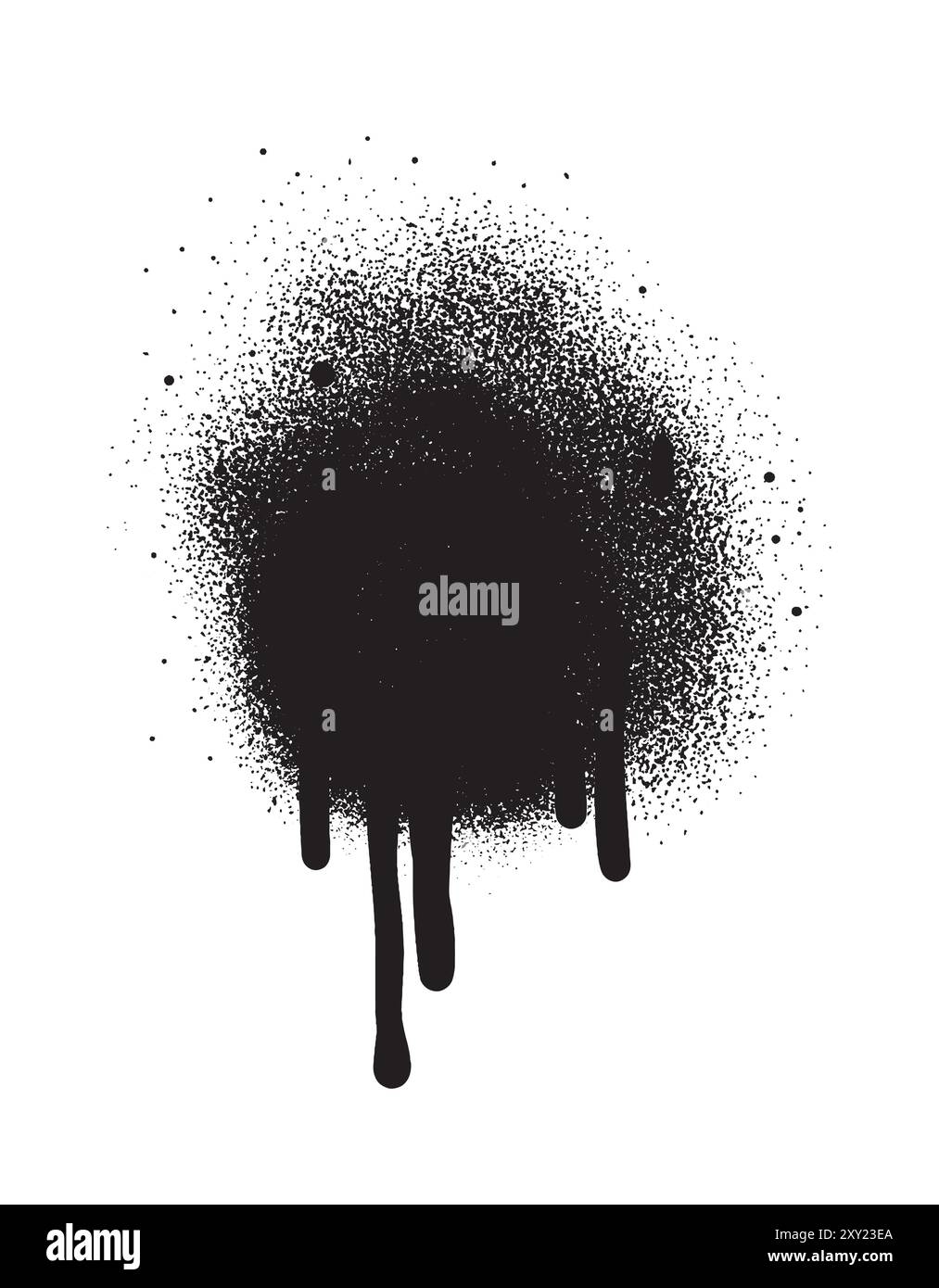 Spray Paint Abstract Vector Elements isolated on White Background ...