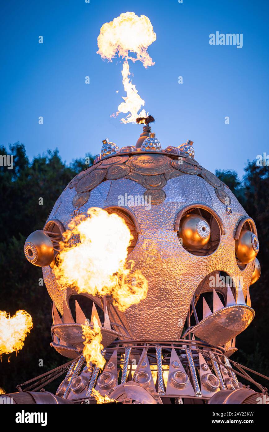 El Pulpo art car at Unscruz, the regional Burning Man event for the Bay ...