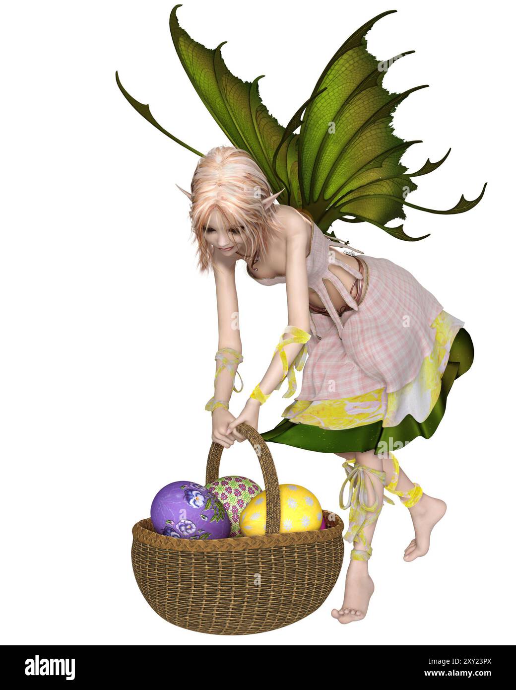 Digital render pretty spring fairy hi-res stock photography and images ...