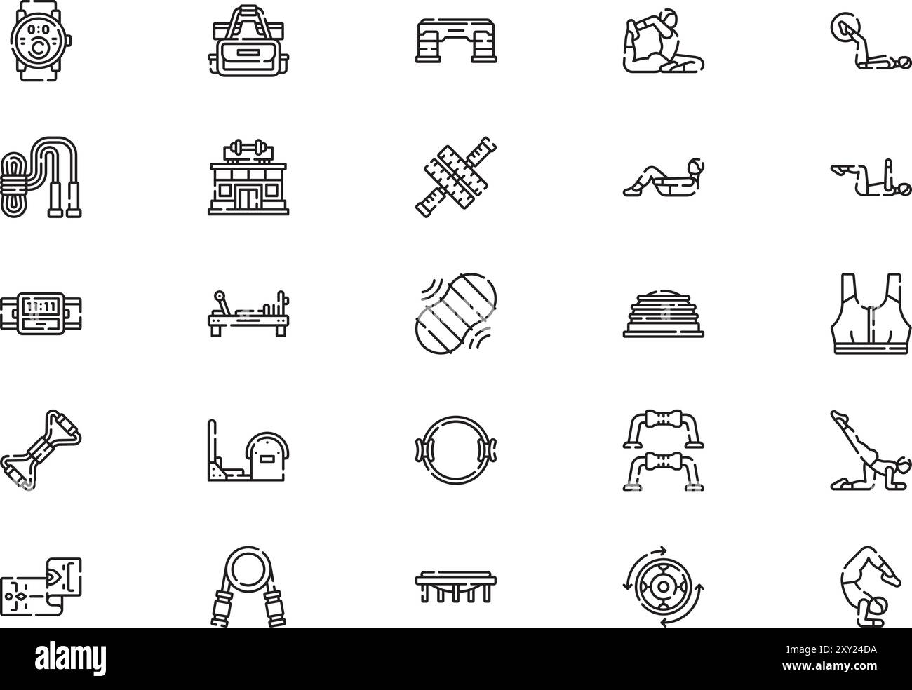 Pilates bar Stock Vector Images - Alamy