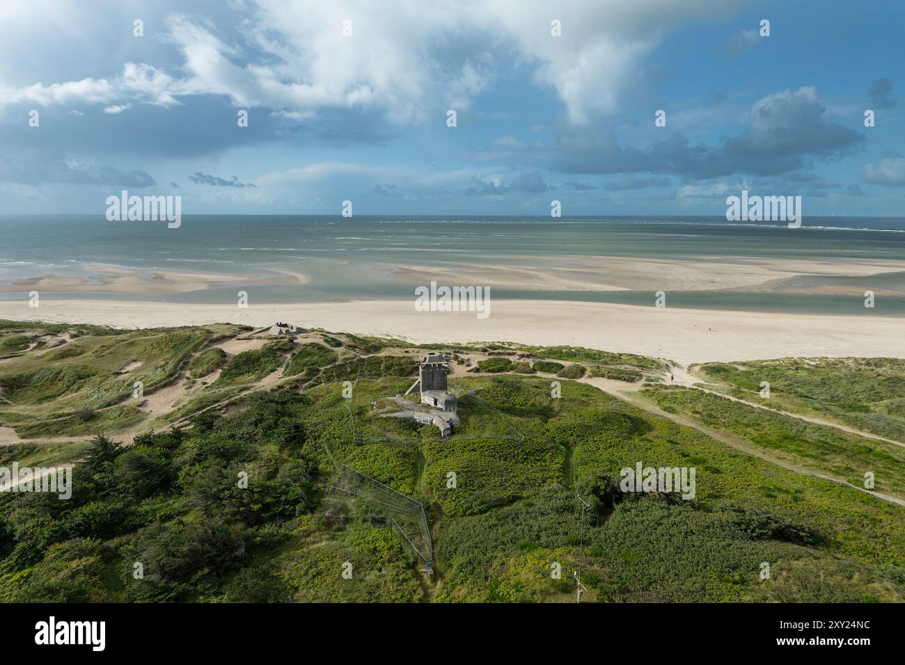 Blavand lighthouse, overviews,Jütland, Denmark Stock Photo - Alamy