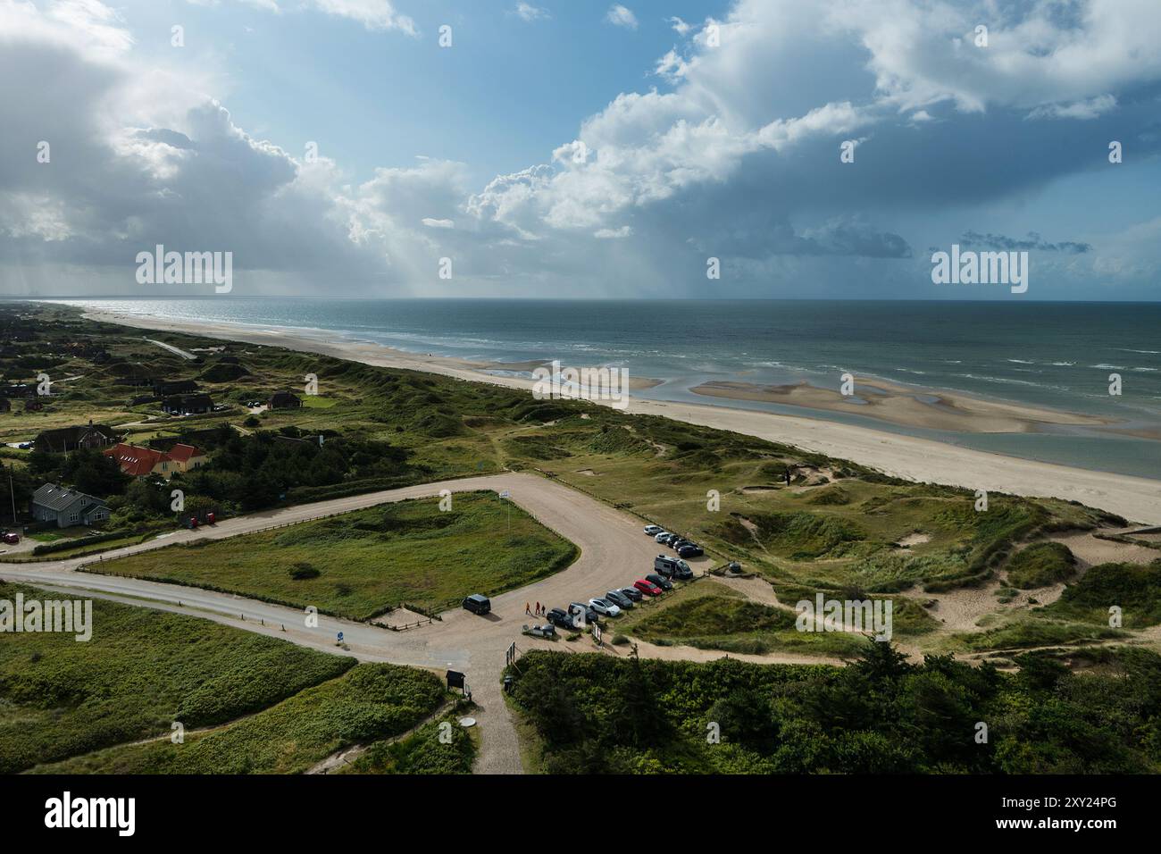 Blavand lighthouse, overviews,Jütland, Denmark Stock Photo - Alamy
