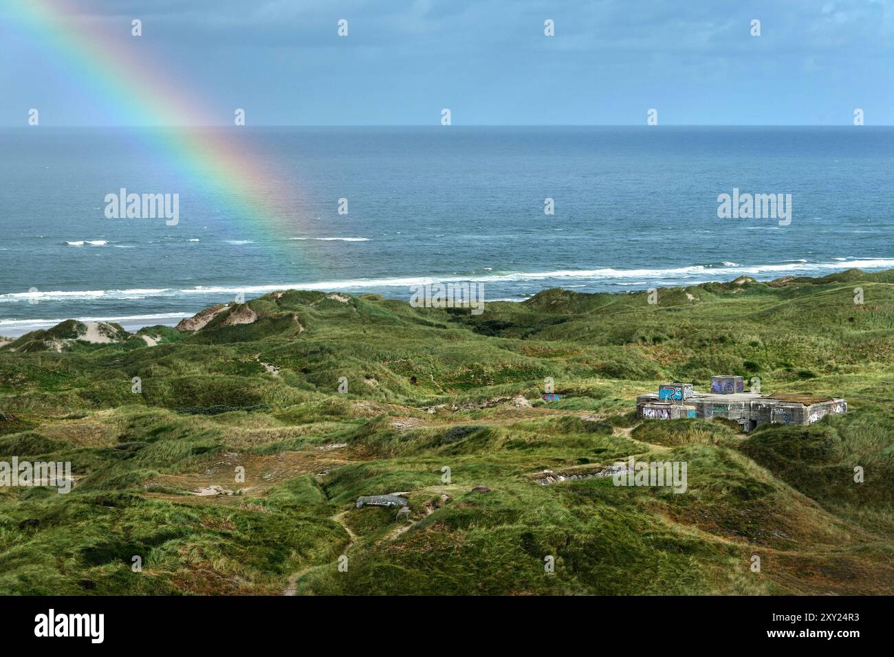 Blavand lighthouse, overviews,Jütland, Denmark Stock Photo - Alamy