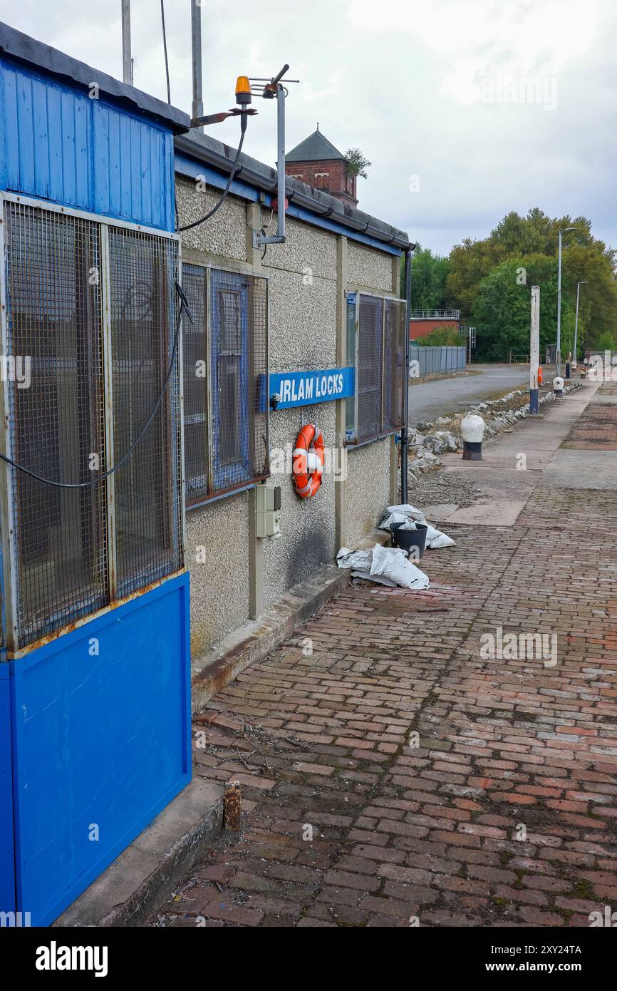 Irlam, Manchester, UK, August, 26, 2024: Industrial Latch House at a ...