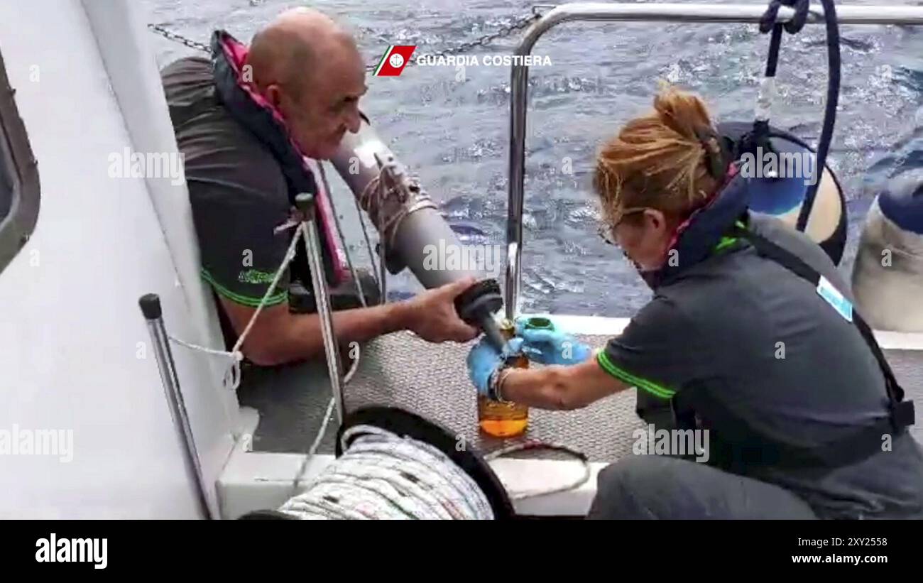 Porticello Palermo - sinking of the yacht Bayesian (due to a tornado ...